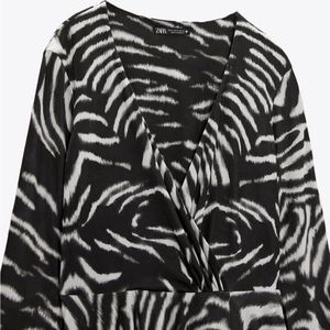 Zara | Dresses | Nwt Zara Zebra Printed Dress | Poshmark